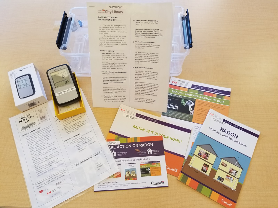 Radon detector library program