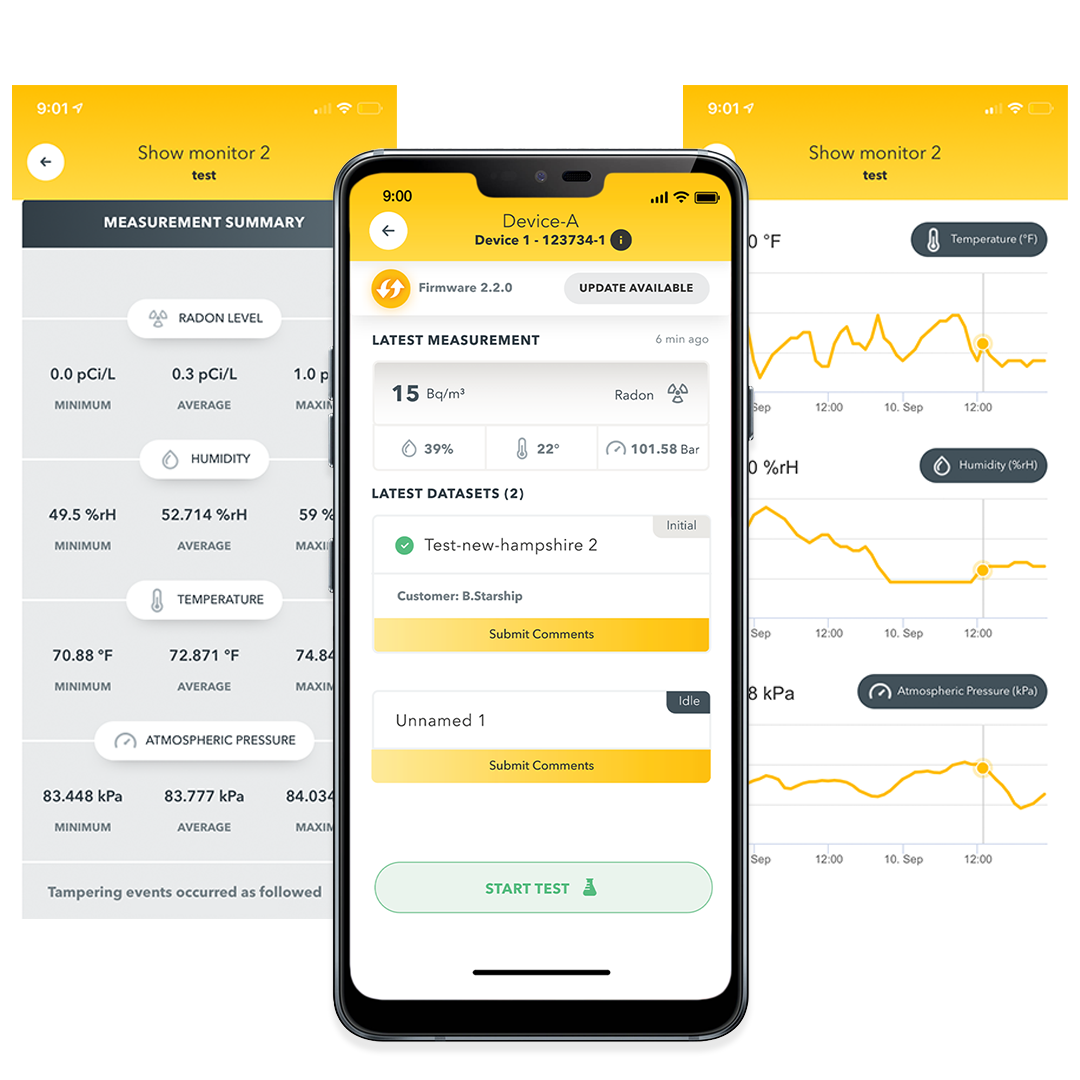 Airthings Corentium Pro | Certified professional radon detector